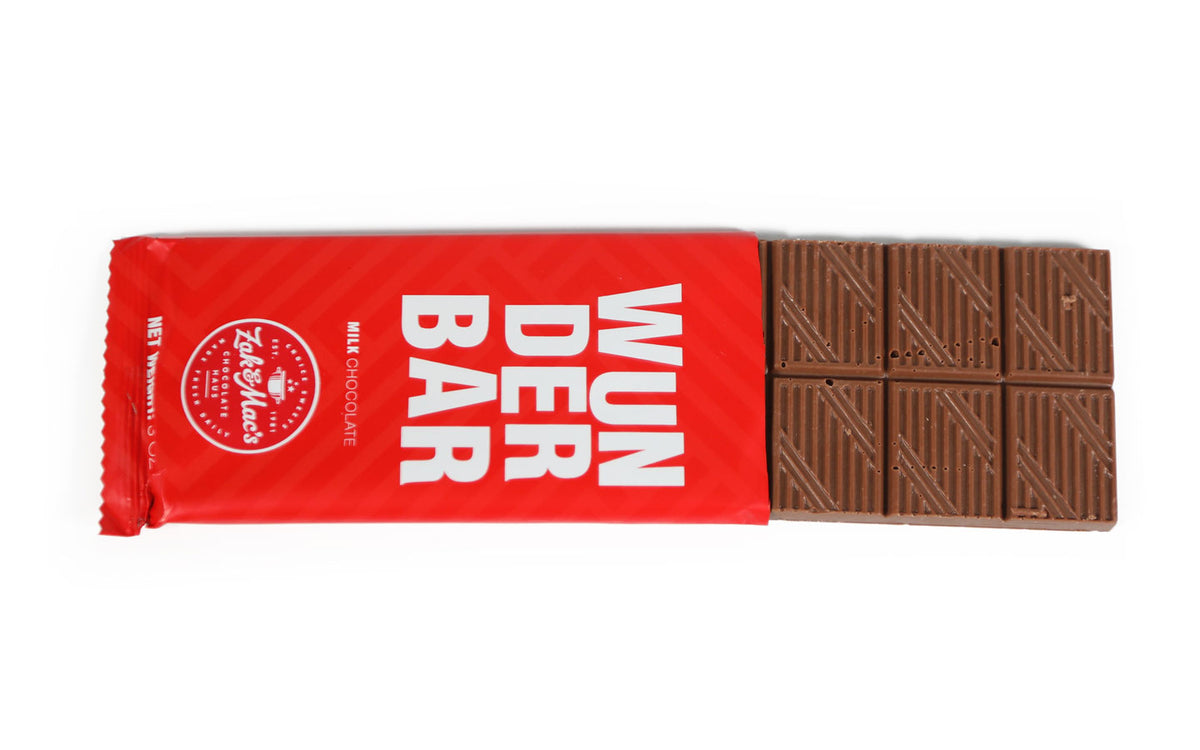 Milk Chocolate Zak Bars | Zak & Mac's Chocolate Haus